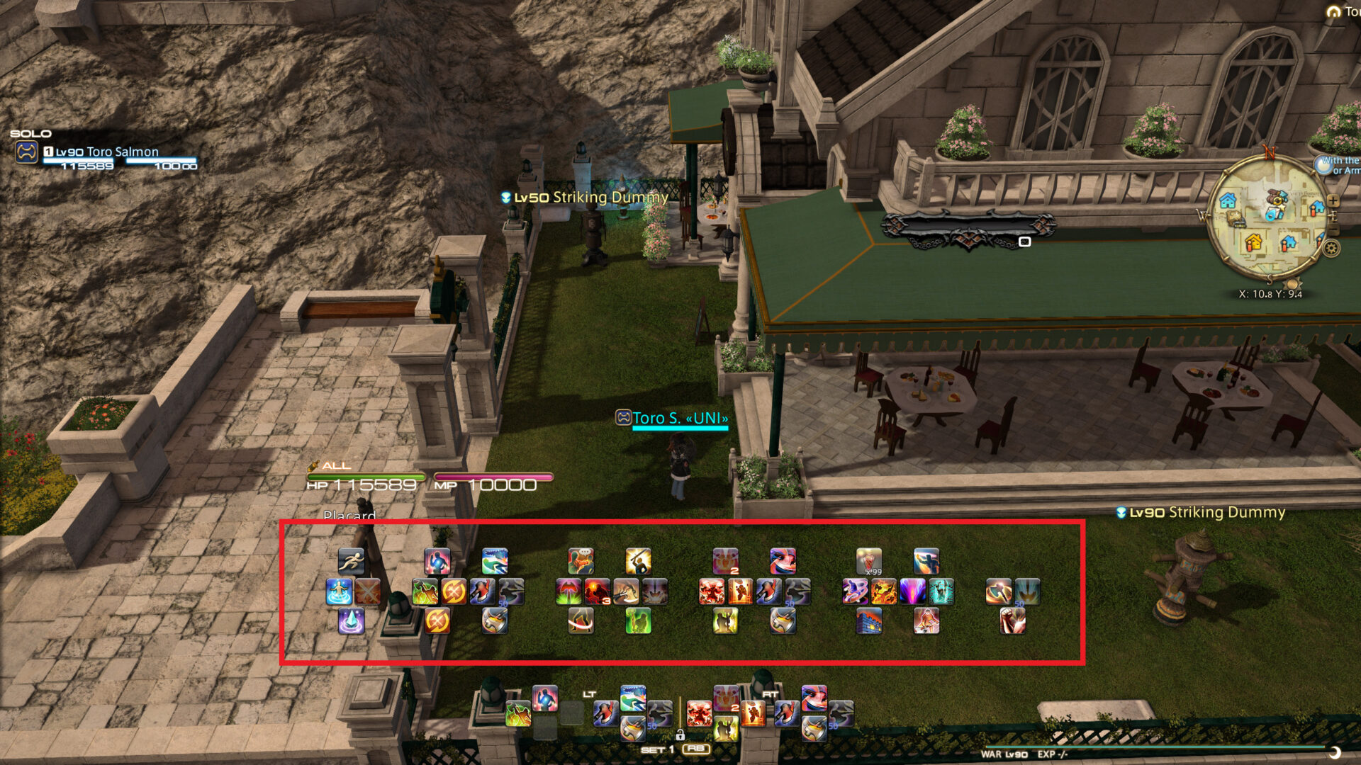 FFXIV – Warrior Level 90 Cross Hotbar Layout – Endwalker | Gari Games