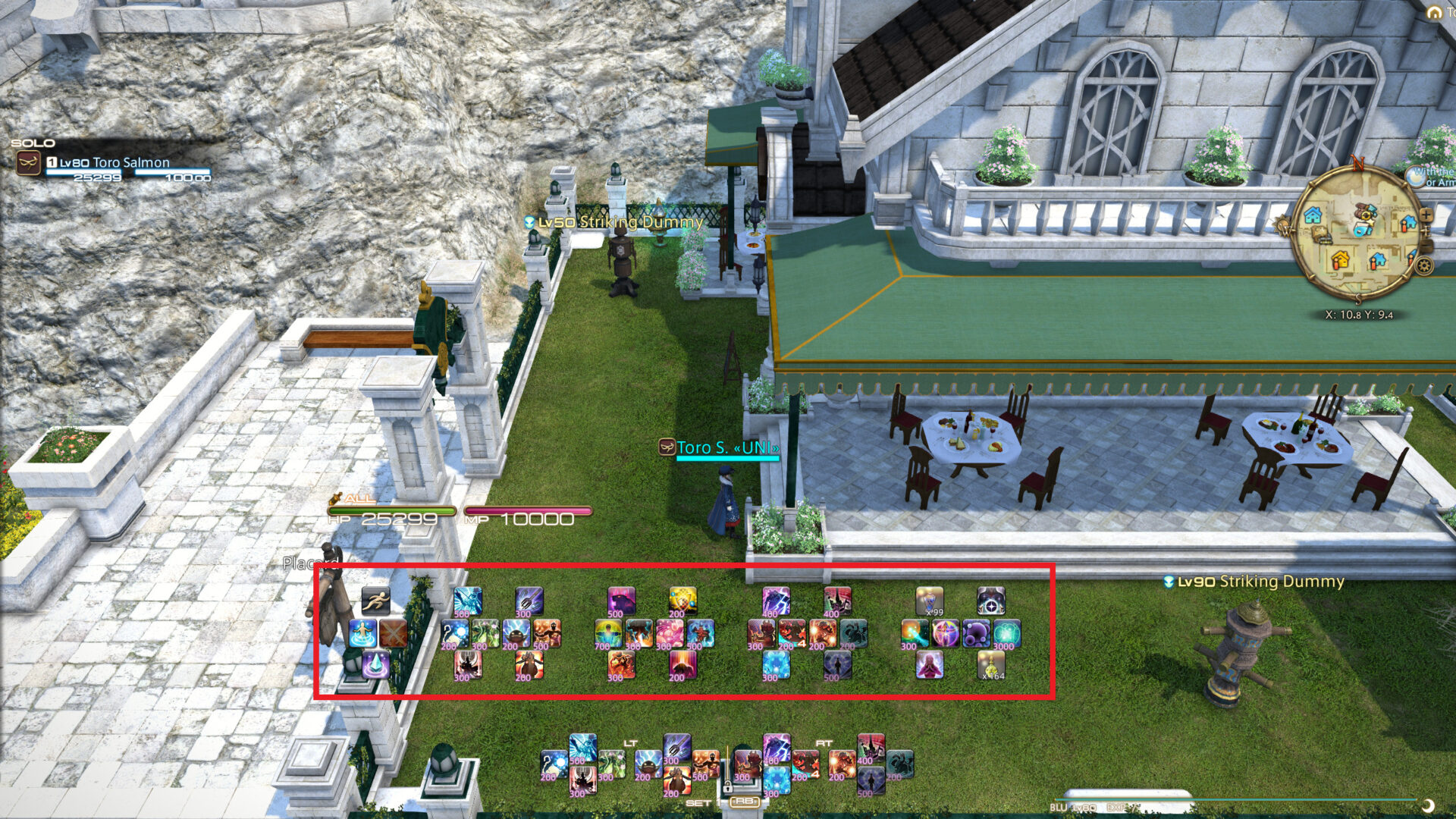 FFXIV – Blue Mage Level 80 Cross Hotbar Layout for Solo Player ...