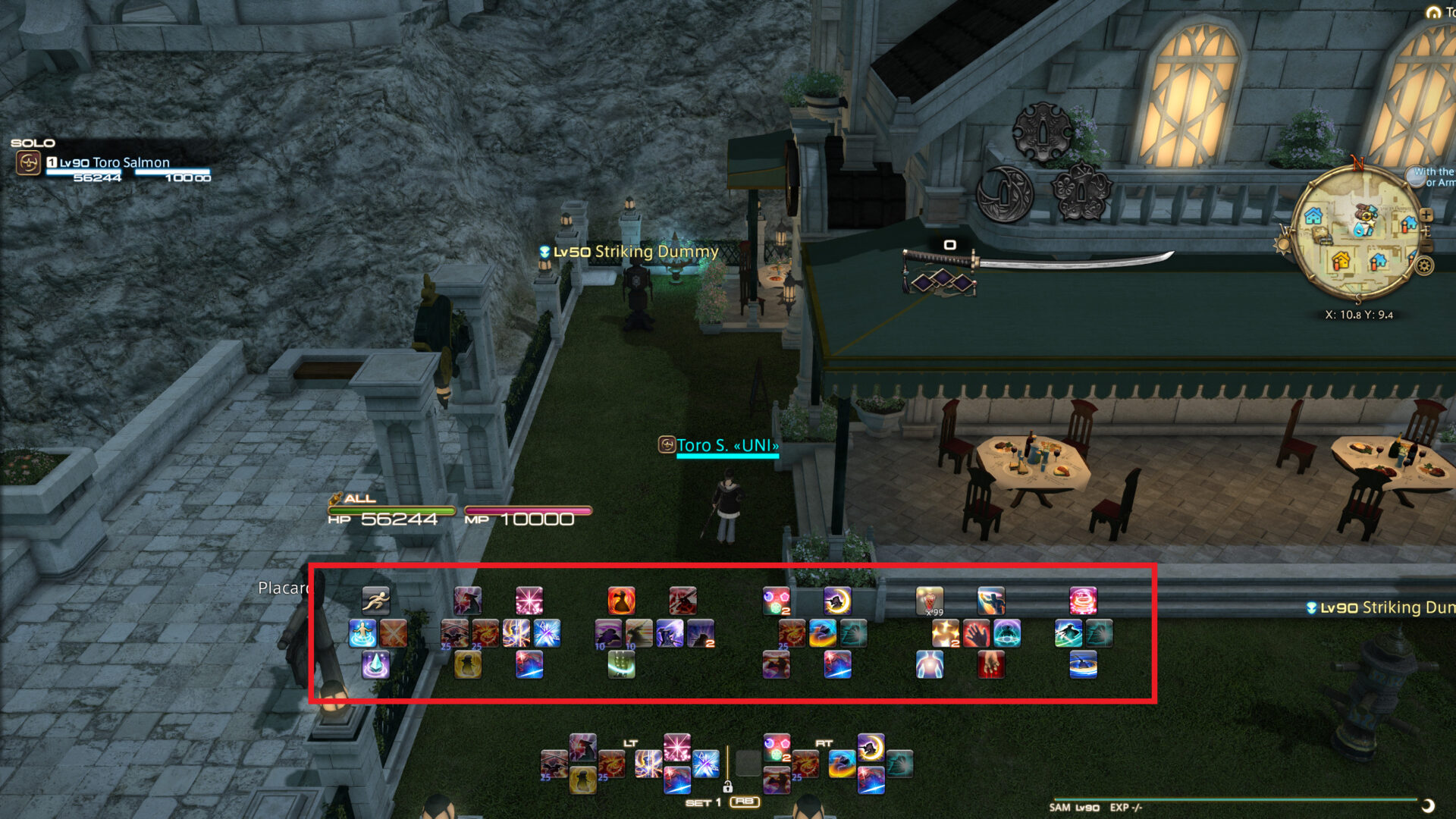 FFXIV – Samurai Level 90 Cross Hotbar Layout – Endwalker | Gari Games