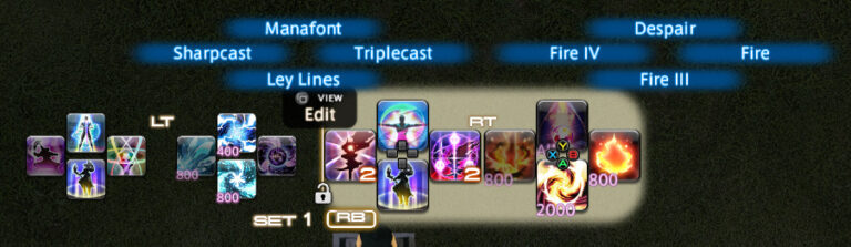 FFXIV – Black Mage Level 90 Cross Hotbar Layout – Endwalker | Gari Games